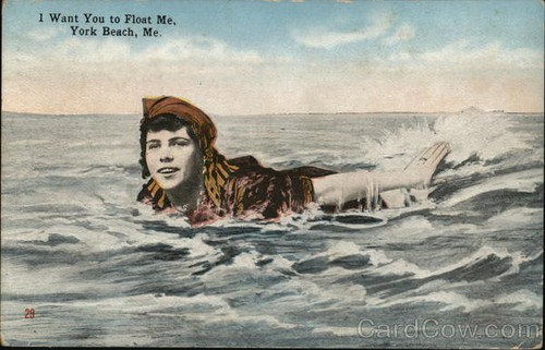 York Beach, Maine ME I Want Yout Flot 1920 Antique Original Vintage ...