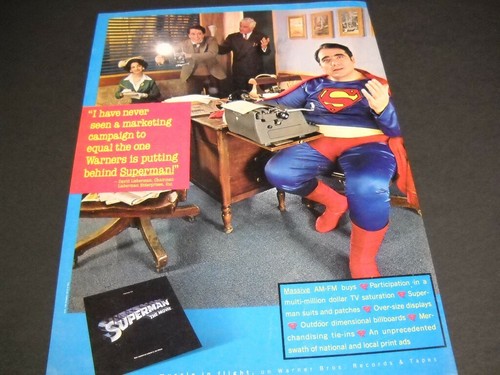 SUPERMAN The Movie - massive marketing campaign original 1978 PROMO ...