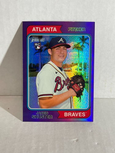 2023 Heritage High Number Base Chrome Hot Box Purple jared shuster | eBay