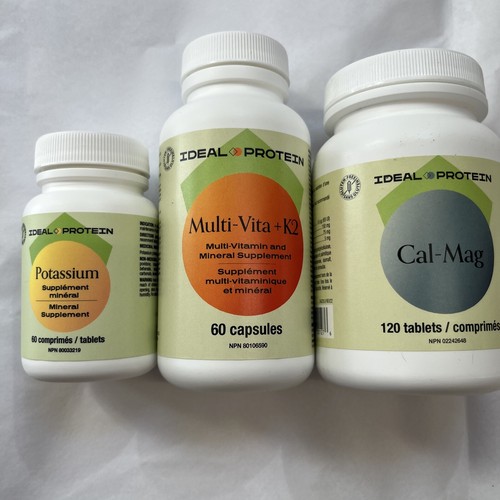 Ideal Protein Multi-Vita, +K2, Cal-mag, Potassium Lot BB 01/31/25 0r ...
