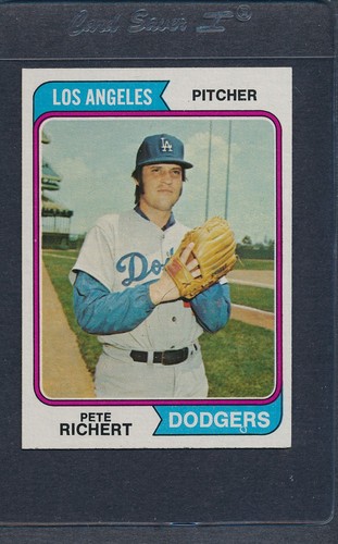 1974 Topps #348 Pete Richert Dodgers NM/MT *2214 | eBay