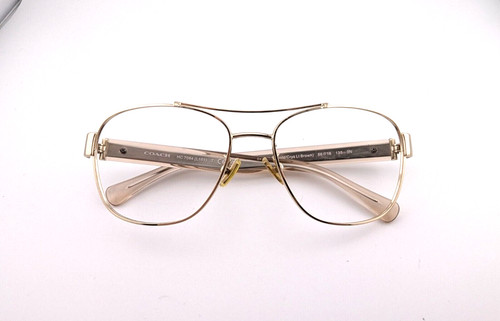 Coach Eyeglasses Frames Only, HC 7064 (L151), 56-16-135, Lt Gold/Crys ...