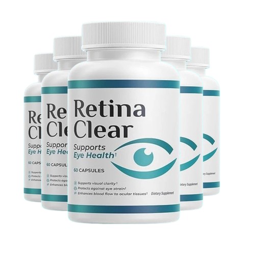 5-Pack Retina Clear Capsules, RetinaClear Supports Eye Health - 300 ...