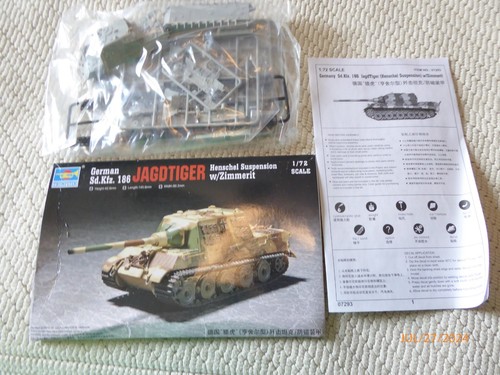 1/72 scale Trumpeter German Jagd Tiger tank model kit - New in box | eBay