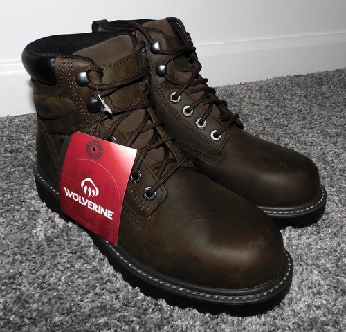 Wolverine Men's Floorhand Waterproof Steel-Toe 6" Work Boots NEW Size 7 ...