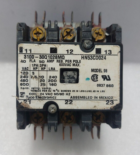 Tyco Electronics 3100-30Q1028MQ Contactor HN53CD024 | eBay