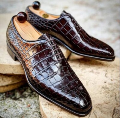 Mens Crocodile Skin Shoes in Men's Formal Shoes for sale | eBay