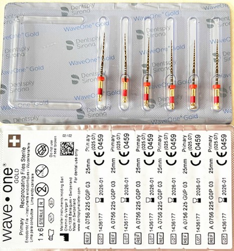 Waveone Gold Wave One Primary 25mm Endodontic File Root Canal Dentsply ...