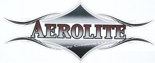 As Pictured " Aerolite" RV decal sticker graphic Lettering 57.5" X 23.5 ...