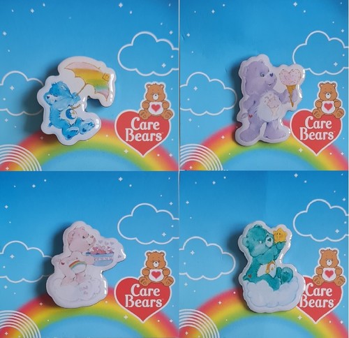 Complete Set of 4 Limited Edition Care Bears Pin Badges ~ J D ...