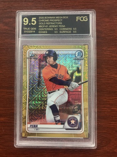 Jeremy Pena Gold 1st bowman mega box 2020 | eBay