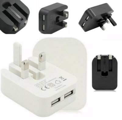 Mobile Phone Dual USB Plug Chargers for sale | eBay