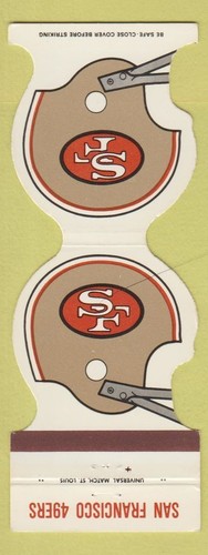 Matchbook Cover - San Francisco 49ers Football 1979 Hovious Match ...