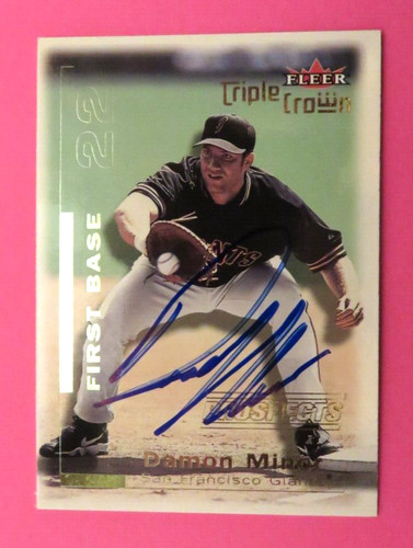 2001 Fleer "Triple Crown" San Francisco Giants - DAMON MINOR ...