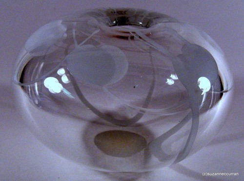 Early Mary Angus Studio Art Glass White Frosted Ivy Bowl | eBay