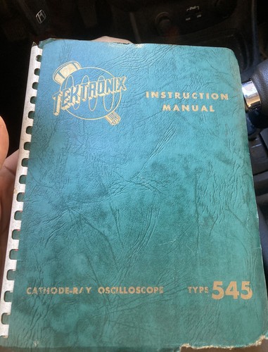 Tektronix Type 545 Cathode-Ray Oscilloscope Instruction Manual | eBay