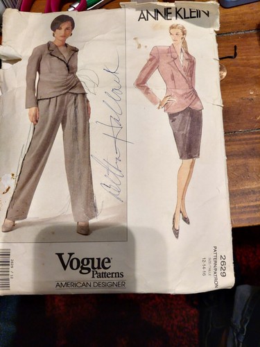Vogue 2629 Anne Klein Sewing Pattern Sz 12-14-16 | eBay