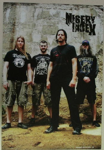MISERY INDEX ~ Great shot of the band DEATH METAL grind ~ Magazine Page ...