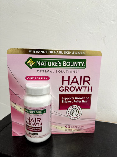 Nature's Bounty Optimal Solutions Hair Growth 90 Capsules Expires: 01/ ...