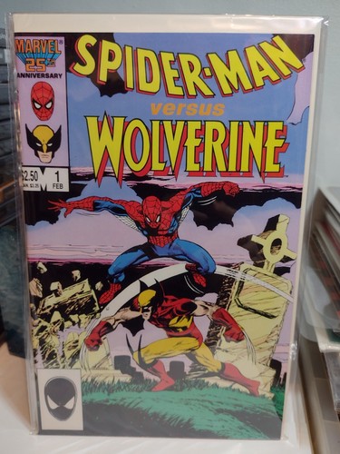 Spider-Man vs Wolverine #1 (1987, Marvel) New Warehouse Inventory VG ...