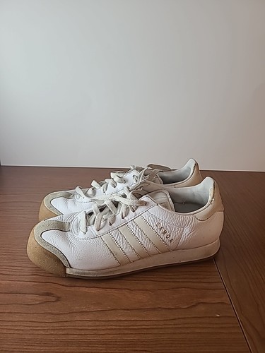 Adidas Samoa Shoes Sneakers Women's Size 8.5 White Cream Gum Sole ...