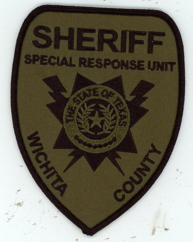 TEXAS TX WICHITA COUNTY SHERIFF SPECIAL RESPONSE SUBDUED SHOULDER PATCH ...