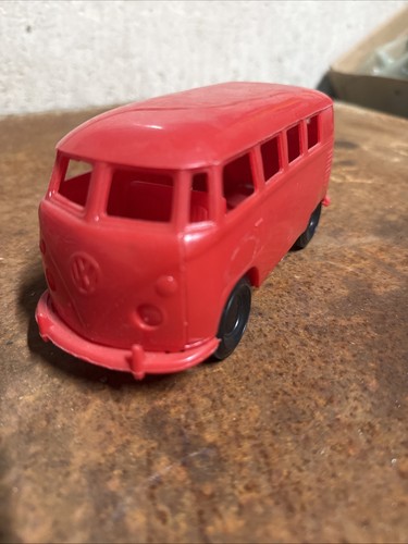 TOYS VW MICRO BUS AMBULANCE PLASTIC TOY IN RED Vintage 7" Toy | eBay