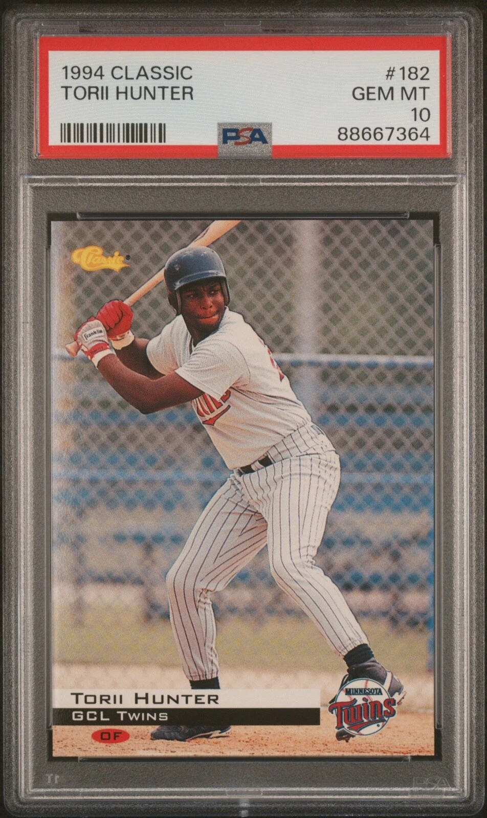 Torii Hunter 1994 Classic #182 Base Price Guide - Sports Card Investor