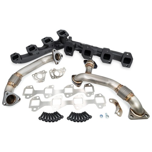 PPE High-Flow Manifolds Up-Pipes GM 2006-2007 LLY LBZ 6.6L Duramax ...