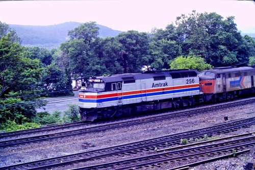 Vintage Slide Amtrak EMD FP40H Diesel #Rockville Tower, MD (1979) # ...