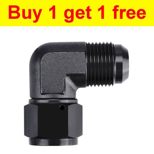 6AN Female to 6AN Male Flare Swivel Hose Fitting Adapter 90° Degree ...