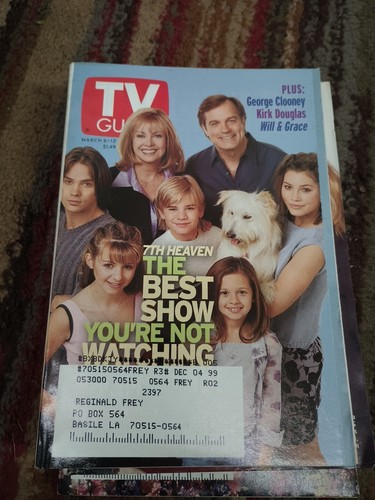 VINTAGE TV GUIDE MARCH 6 - 1999 STEPHEN COLLINS "7 TH. HEAVEN" | eBay
