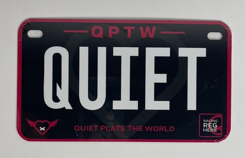 Quiet Racing Valentines License Plate Black/Red In Hand Free Ship | eBay
