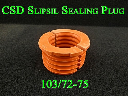 1 CSD Slipsil Fire Resistant Rubber Marine Bulkhead Plug Seal, 103/72 ...