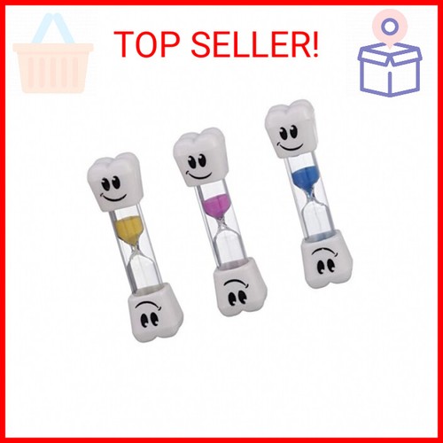 Tooth Brushing Sand Timer for Kids and Teens Great, Denticet Gift (3 ...