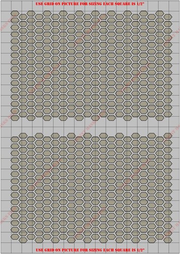 SHS1013S Hexagon Solvent Based Vinyl Masking/ Stencil Kit | eBay