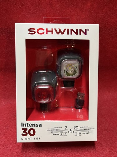 Schwinn 30 Lumen Quick Wrap LED Rechargeable Bike Light Set - for sale ...
