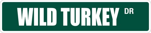 *Aluminum* Wild Turkey 4" x 18" Metal Novelty Street Sign SS 3698 | eBay