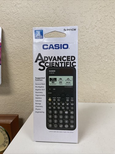 Casio FX-991CW Engineering/Scientific Calculator Black 3" .5" x 0.4 ...