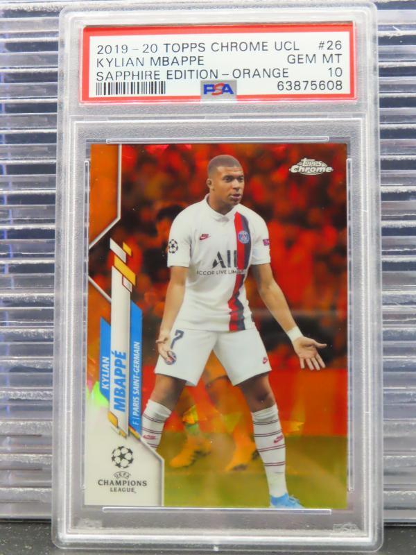 Kylian Mbappe 2019 Topps Chrome UEFA Champions League Sapphire Edition ...
