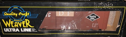 WEAVER 3-RAIL READING LINES PS-1 40’ BOXCAR! O SCALE TRAIN FREIGHT DF ...