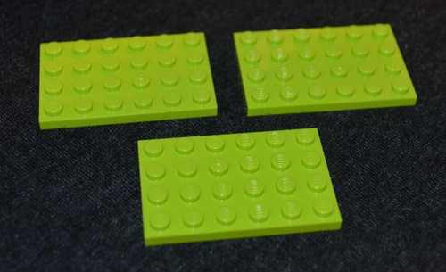 (3) 4x6 Lime Green Standard Base Plate Bricks ~ NEW Lego Parts ~ | eBay