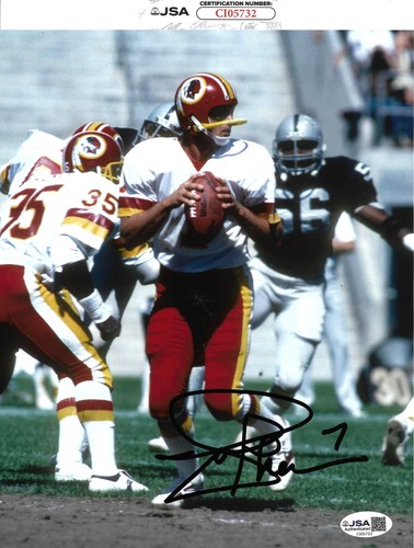 JOE THEISMANN signed auto WASHINGTON REDSKINS 8X10 photo w/ COA JSA ...