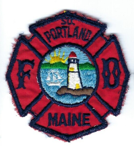 South Portland (Cumberland Co.) ME Maine Fire Dept. duty-worn patch ...