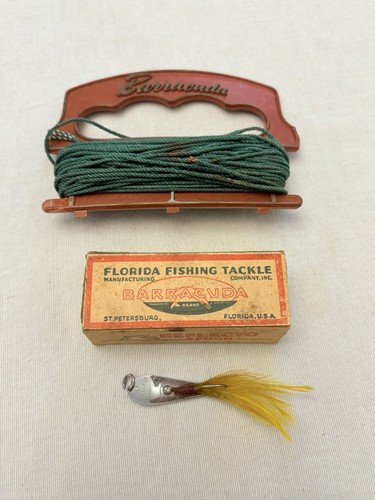 Vintage Florida Barracuda Small Reflecto Spoon Fishing Lure W’ Box ...