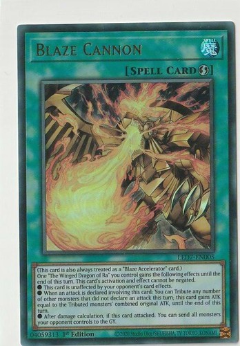 Blaze Cannon - Ultra Rare 1st Edition - LED7-EN005 - Legendary Duelists ...