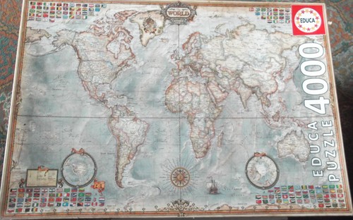 EDUCA 4000 piece jigsaw - Political Map of the World | eBay UK
