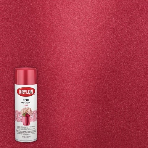 (6)- Krylon 8 Oz. Premium Foil Metallic Red Spray Paint Model ...