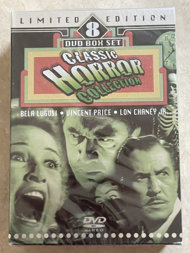 Classic Horror Collection DVD Lot Of 8 Brand New | eBay