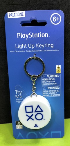 New Official Licensed PlayStation Light Up Keyring 6+ Paladone Battery ...